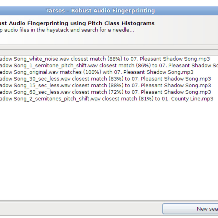Robust Audio Fingerprinting with Tarsos and Pitch Class Histograms ...
