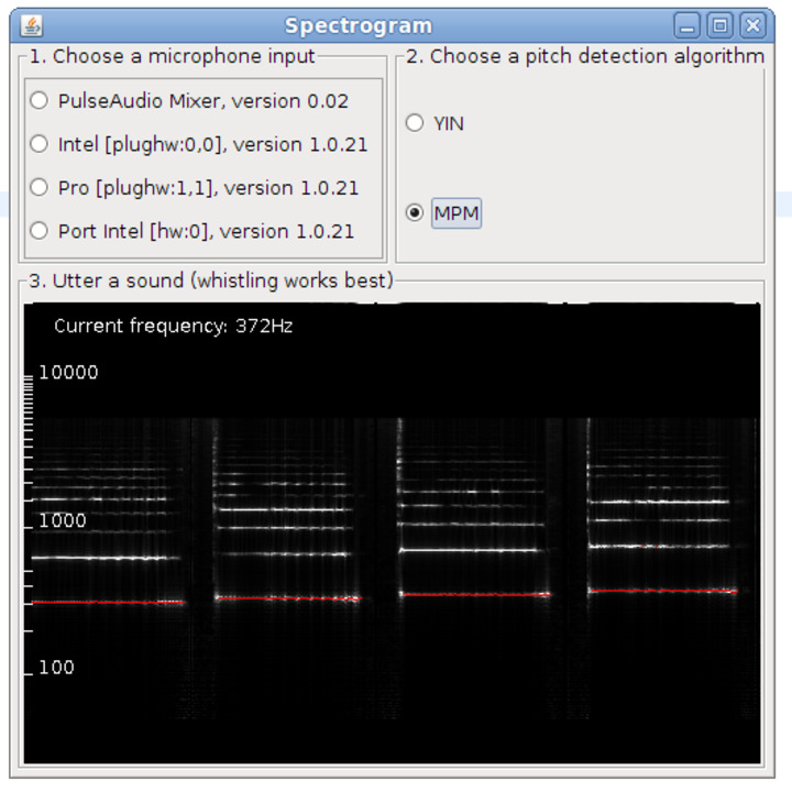 Spectrogram in Java with TarsosDSP - 0110.be